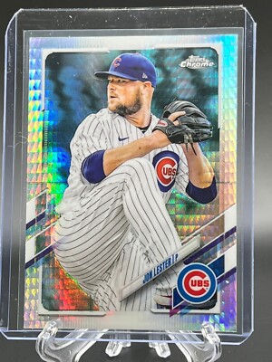 Jon Lester 2021 Topps Chrome Refractor Baseball Card!! Chicago Cubs | eBay