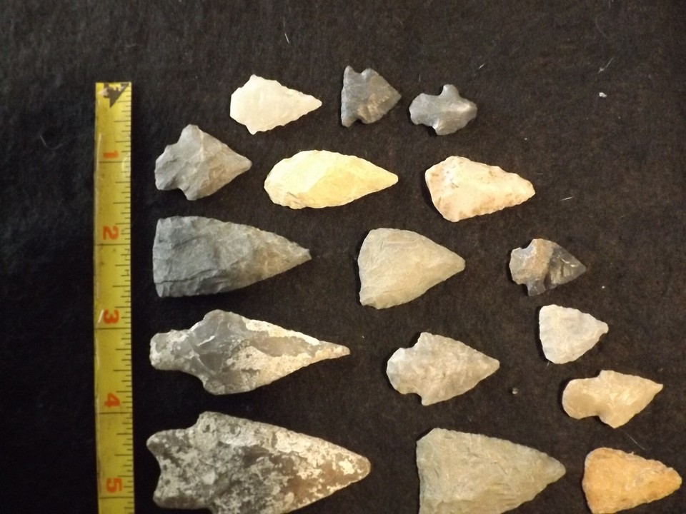 Texas Arrowhead Collection, Prehistoric Indian Artifacts *FREE SHIPPING ...