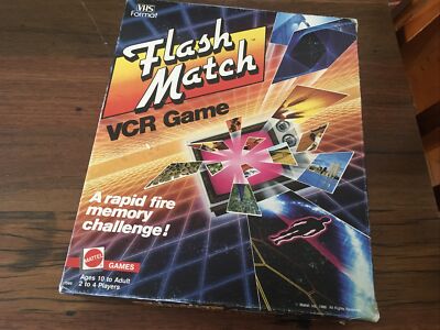 Flash Match VCR Game 1986 by Mattel Games VHS Format Vintage | eBay ...