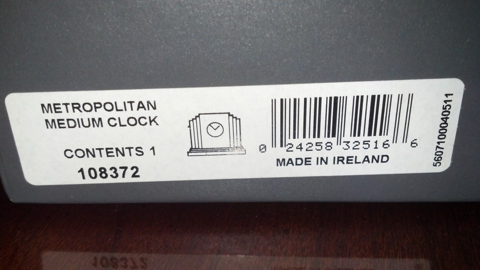 Waterford Crystal Metropolitan Medium Clock Made in Ireland | eBay