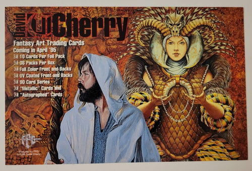 1994 DAVID CHERRY FPG Promo COLOSSAL TRADING CARD AD DEALER SHEET ...