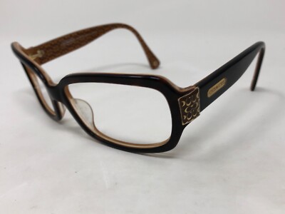 COACH NEW YORK “AMELIA” Sunglasses Frame S814 58-16-130 Brown Tortoise ...