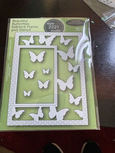2221 Beautiful Butterflies Sidekick Frame and Stencil | eBay