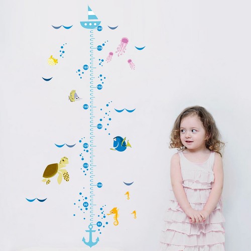 Finding Nemo Height Chart Kid Wall Sticker Vinyl Decal Nursery Decor ...