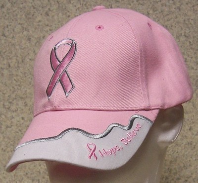 Embroidered Baseball Cap Pink Ribbon Race for the Cure NEW 1 hat size ...