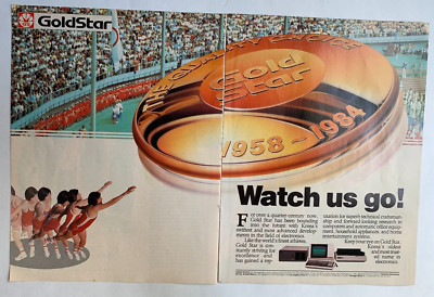 Gold Star Electronics1984 Print Ad 16"x11" LA Olympic 2 Page Ad | eBay