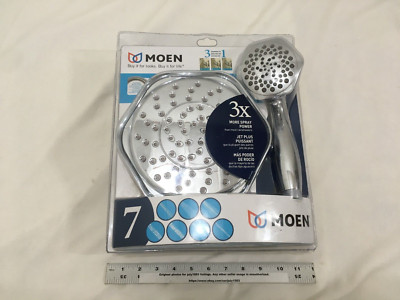 NEW Moen Refresh 7-spray 9" Dual Shower Head & Handheld Shower Head ...
