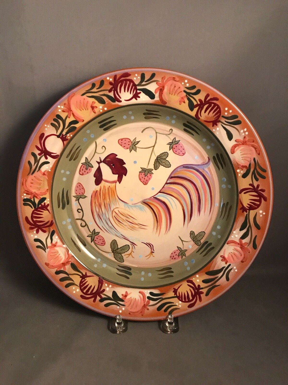 Zrike Danna Cullen Chanticleer Assorted Hand Painted Dinnerware | eBay