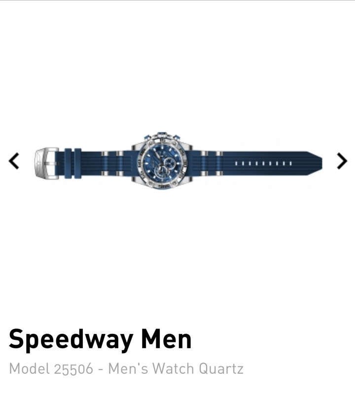 Invicta Men's 25506 Speedway Quartz Multifunction Blue Dial Watch for ...