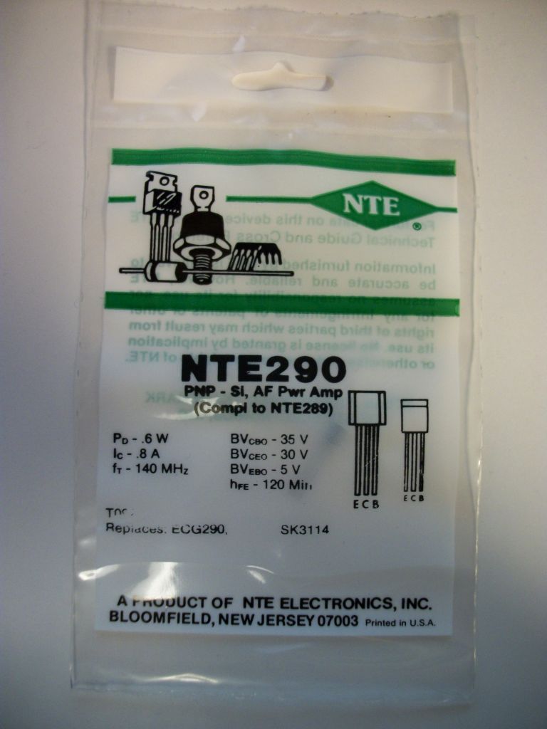 NTE Electronics- NTE275 NTE278 NTE280 NTE285 NTE287 NTE288 NTE289 ...