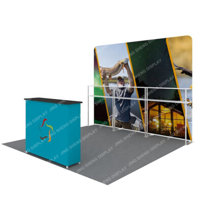 10ft Custom Pop Up Back Wall Trade Show Display Booth System with ...