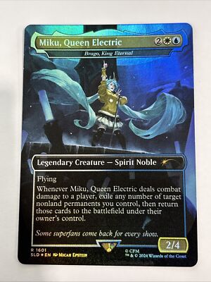 1x Miku, Queen Electric (Brago, King Eternal) Foil, Hatsune Miku Secret ...