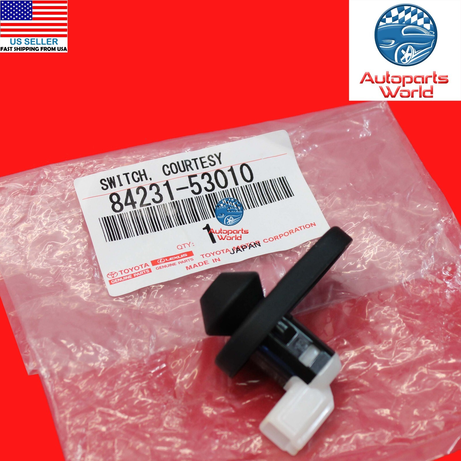 GENUINE TOYOTA 4RUNNER TUNDRA GS GX IS LX DOOR COURTESY LAMP SWITCH ...