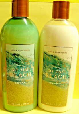 Bath & Body Works "AT THE BEACH" 16 oz shampoo and 16 oz conditioner | eBay