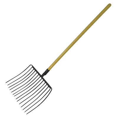 Muck Out Stable Hay Fork 14 Prong (Horse Straw Pitchfork Manure Farm ...