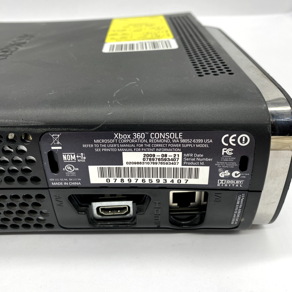 Microsoft Xbox 360 Elite Jasper Console Only 120 Gb HDD Black - C | eBay