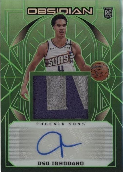 2024-25 Panini Obsidian - Rookie Jersey Autographs Oso Ighodaro, Oso ...