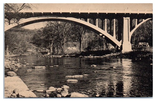 Bridge over the Housatonic at Sharon and Cornwall Bridge, CT Postcard ...