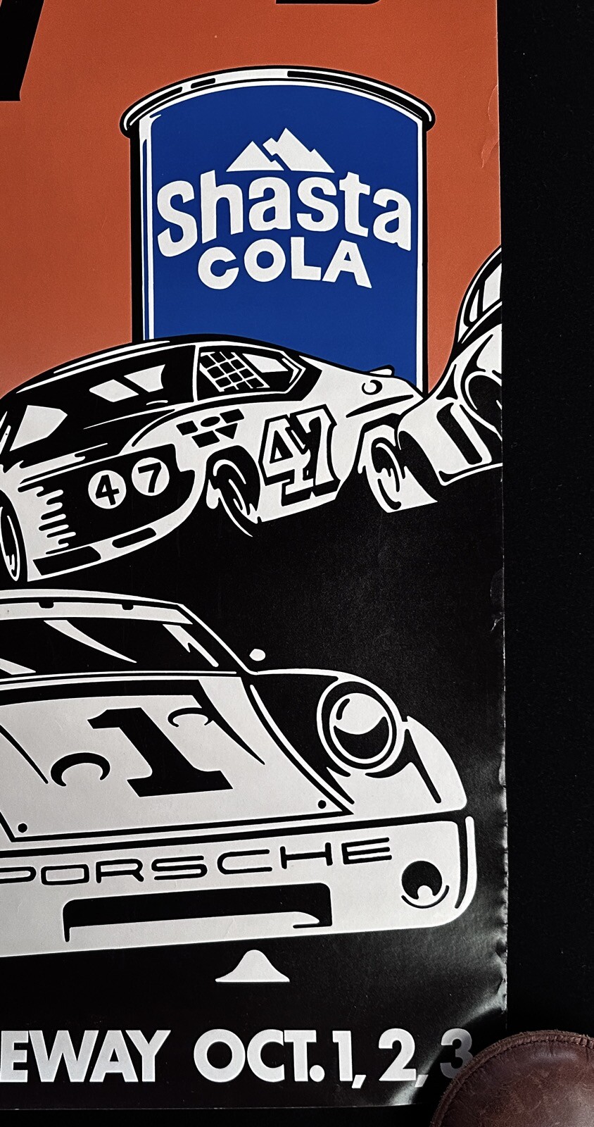 1976 Shasta Cola Monterey Grand Prix IMSA Poster PORSCHE 911 Laguna ...