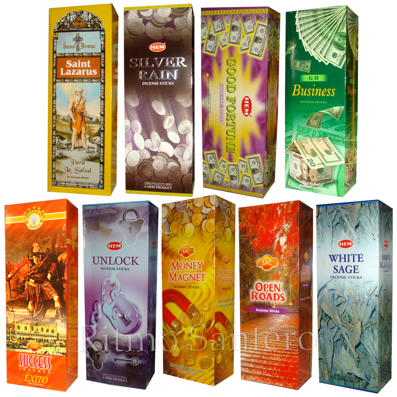 Spiritual & Esoteric Incense Sticks pack bulk Hem Sac Darshan Wicca ...
