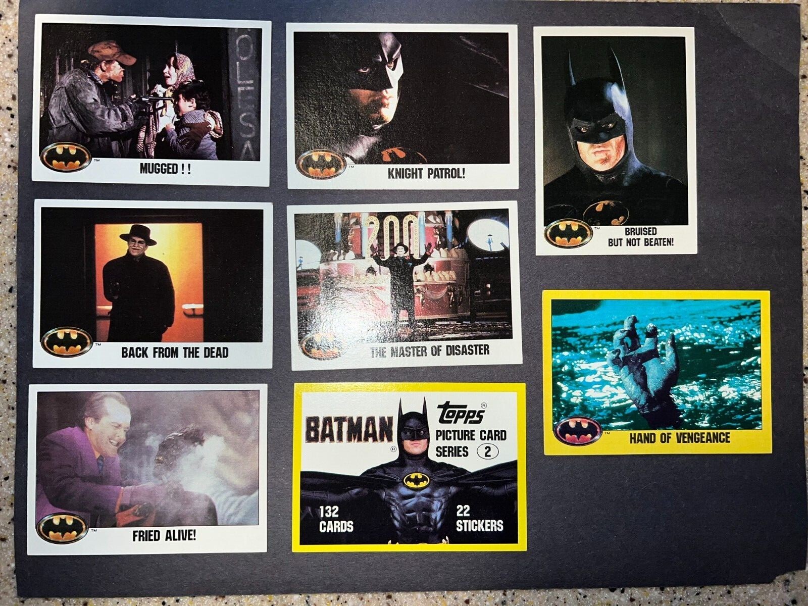 1989 TOPPS BATMAN TRADING CARDS YOU CHOOSE 14-264 SERIES 1 & 2 FREE ...