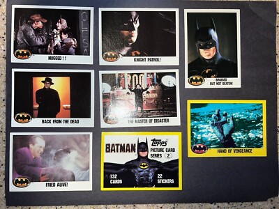 1989 TOPPS BATMAN TRADING CARDS YOU CHOOSE 14-264 SERIES 1 & 2 FREE ...
