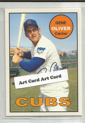 Gene Oliver Chicago Cubs 2022 Baseball Art Card | eBay