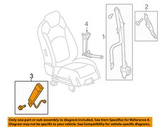Buick GM OEM 13-16 Enclave Front Seat Belt-buckle End 19300367 Bn20 for ...