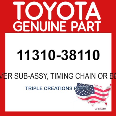 Toyota Genuine 1131038110 Cover Sub-Assy Timing Chain or Belt 11310 ...