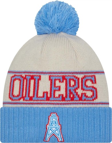 NFL Authentic Houston Oilers Historic NWT Winter Sport Knit Beanie hat ...