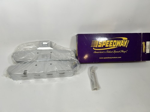 Speedway Exhaust Manifold Covers, Chrome, Pair, Fits Chevy Small Block ...