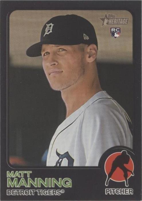 2022 Topps Heritage - Matt Manning #227 Black Border /50 (RC) for sale ...