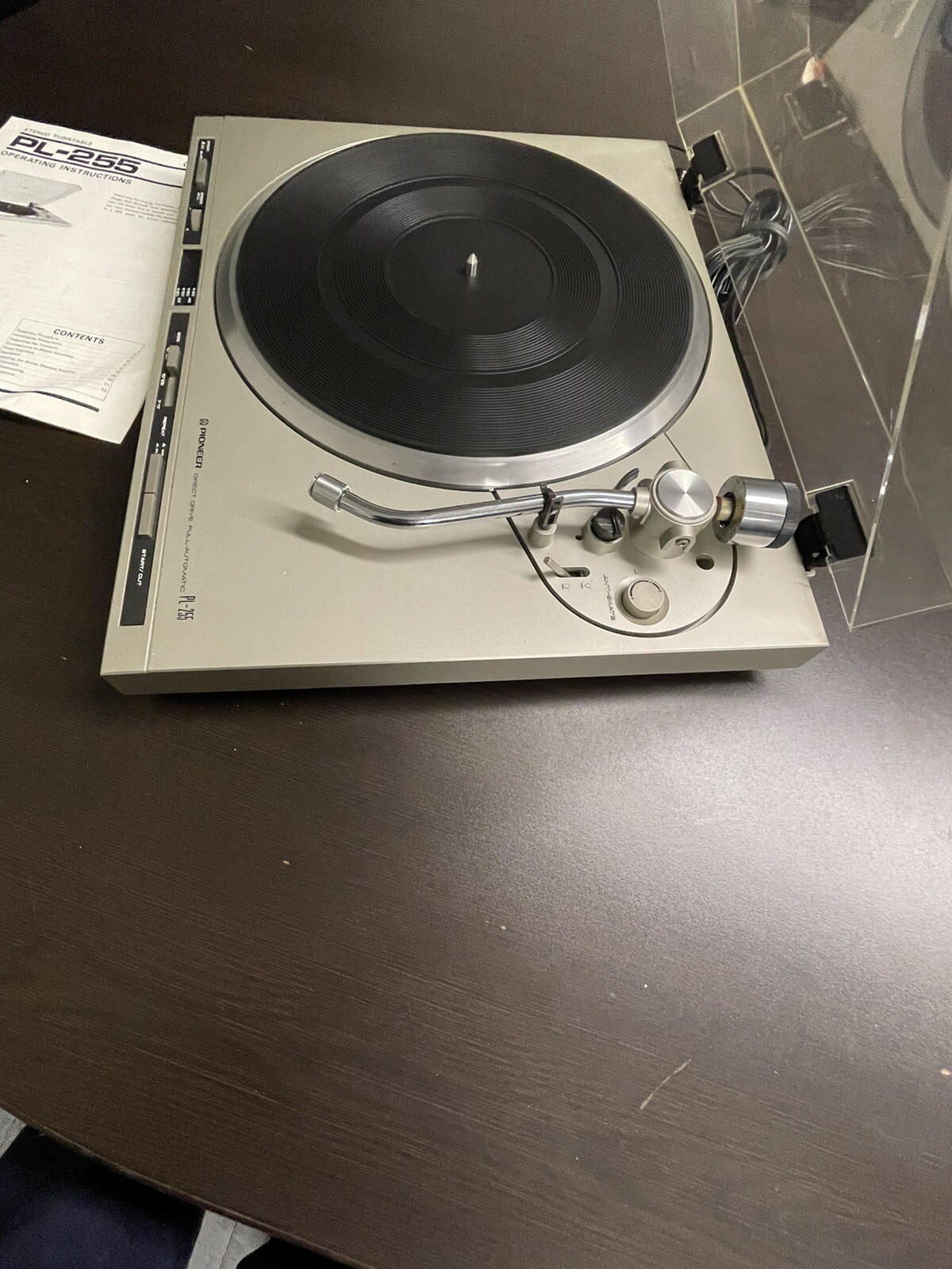 Pioneer PL-255 Turntable Direct Drive Full Auto Works | eBay