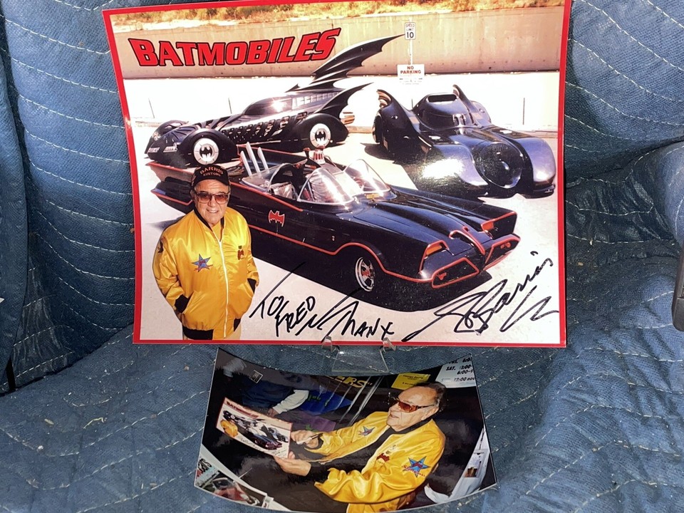 Hand Signed Custom Car Guru GEORGE BARRIS "BATMOBILES" Photo ...