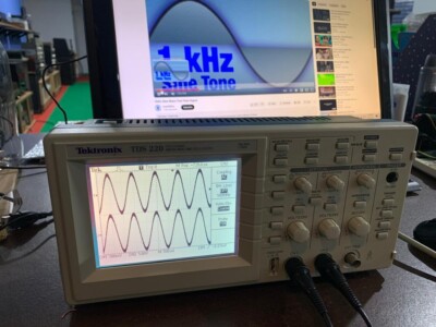 **working ok** Tektronix TDS 220 & TDS2MM extension 100mhz Digital ...