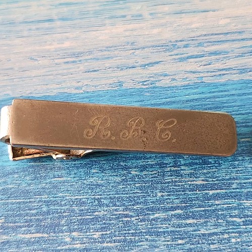Vintage Anson RBC Initialized Tie Clip, Gold Tone | eBay
