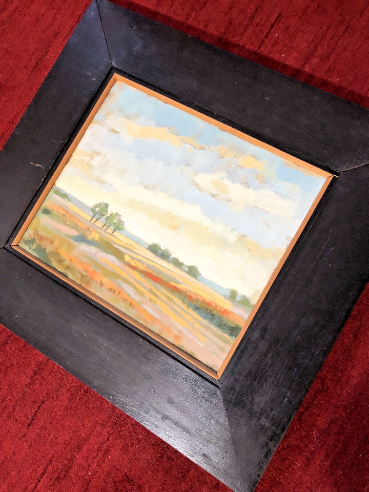 GURY, AL (American 1951- ) “Landscape” Phila./ 1998 / oil wood panel ...
