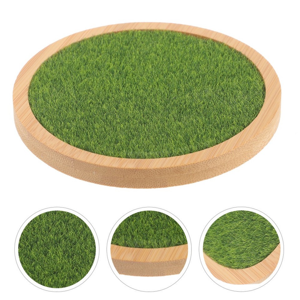 Grass Display Stand Wooden Plastic Model Holder for Desktop Decoration ...