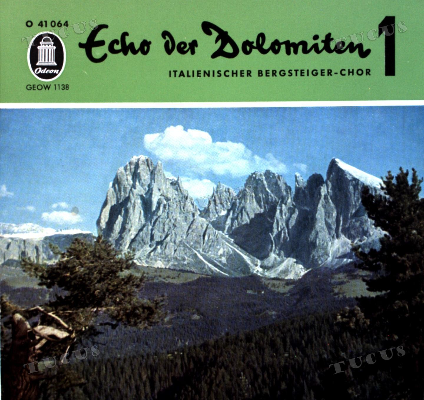 Italienischer Bergsteiger Chor - Echo Der Dolomiten 1 7in (VG+/VG+ ...
