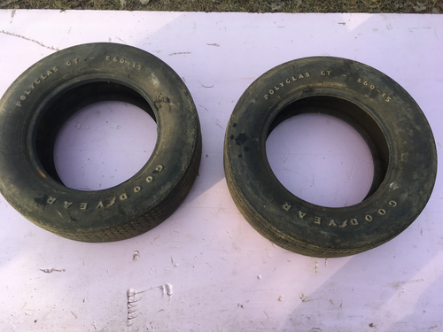Goodyear Vintage PolyGlass GT tires E 60 15 Challenger AAR TA Cuda ...