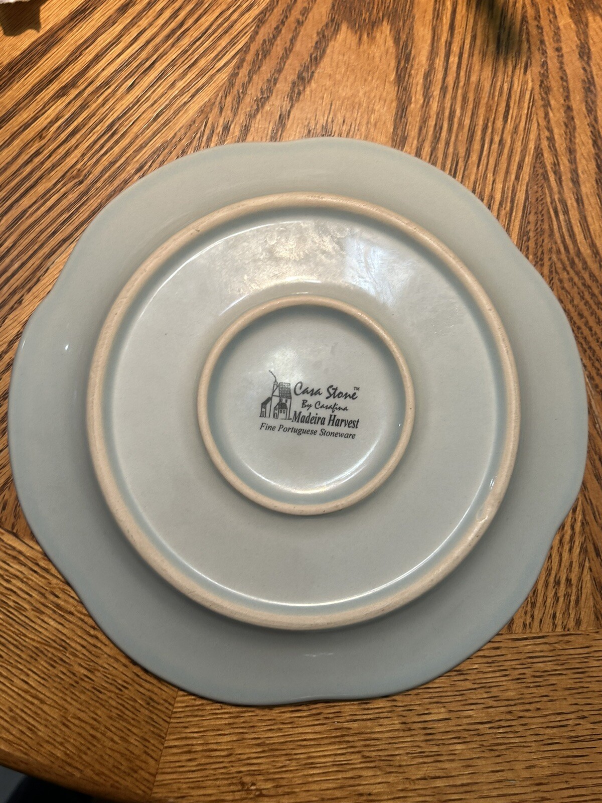 Casafina Madeira Harvest Robin Egg Blue Salad Plate | eBay