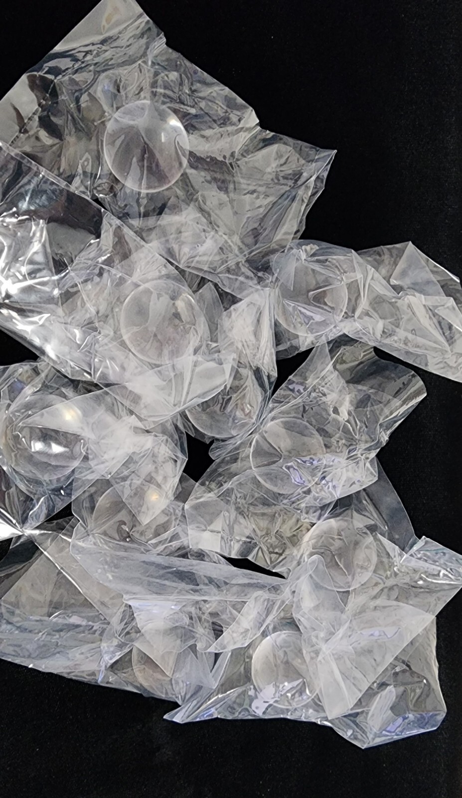 12pcs - 1" Diameter Clear Acrylic Solid Sphere Transparent Lab Craft ...