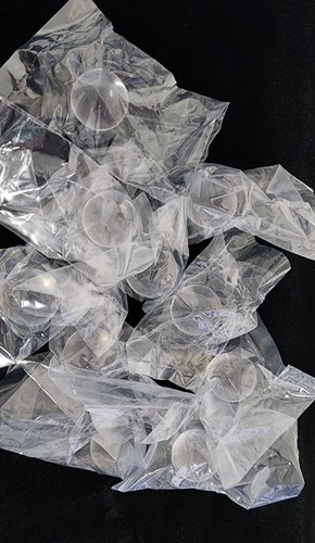 12pcs - 1" Diameter Clear Acrylic Solid Sphere Transparent Lab Craft ...