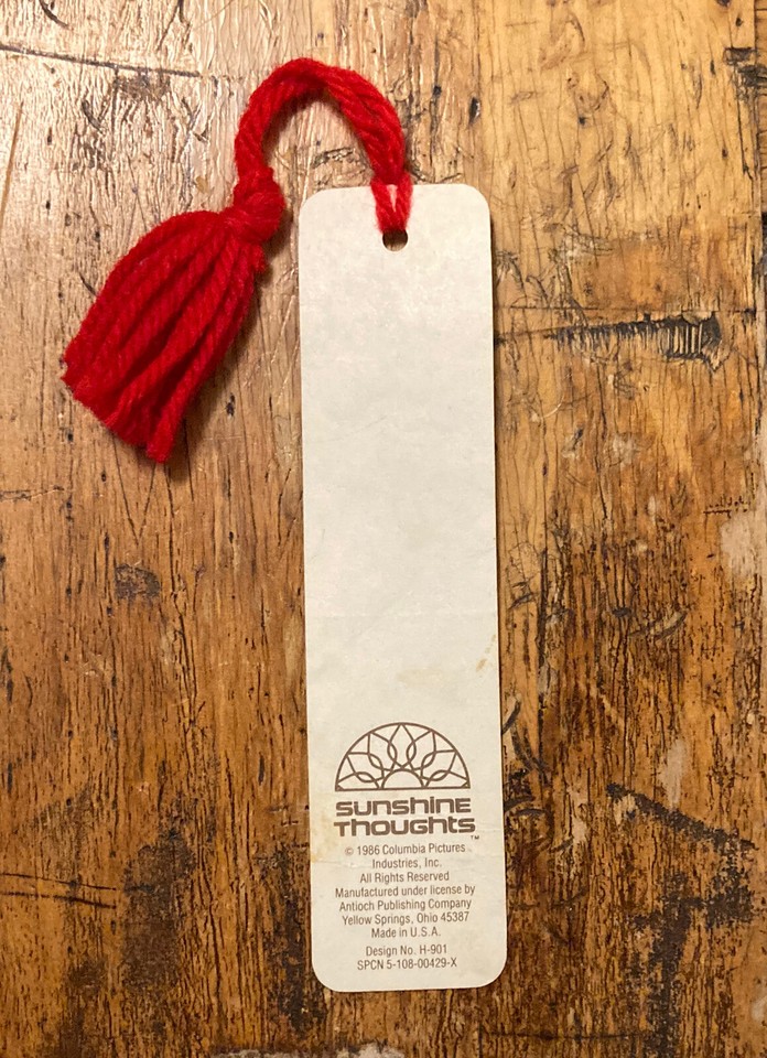 Vtg 1986 KARATE KID Ralph Macchio Daniel LaRusso Antioch BOOKMARK Cobra ...