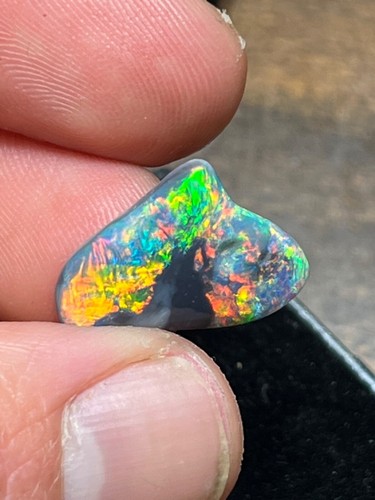 4.08 ct Australian black opal, lightning ridge, Chinese writing | eBay