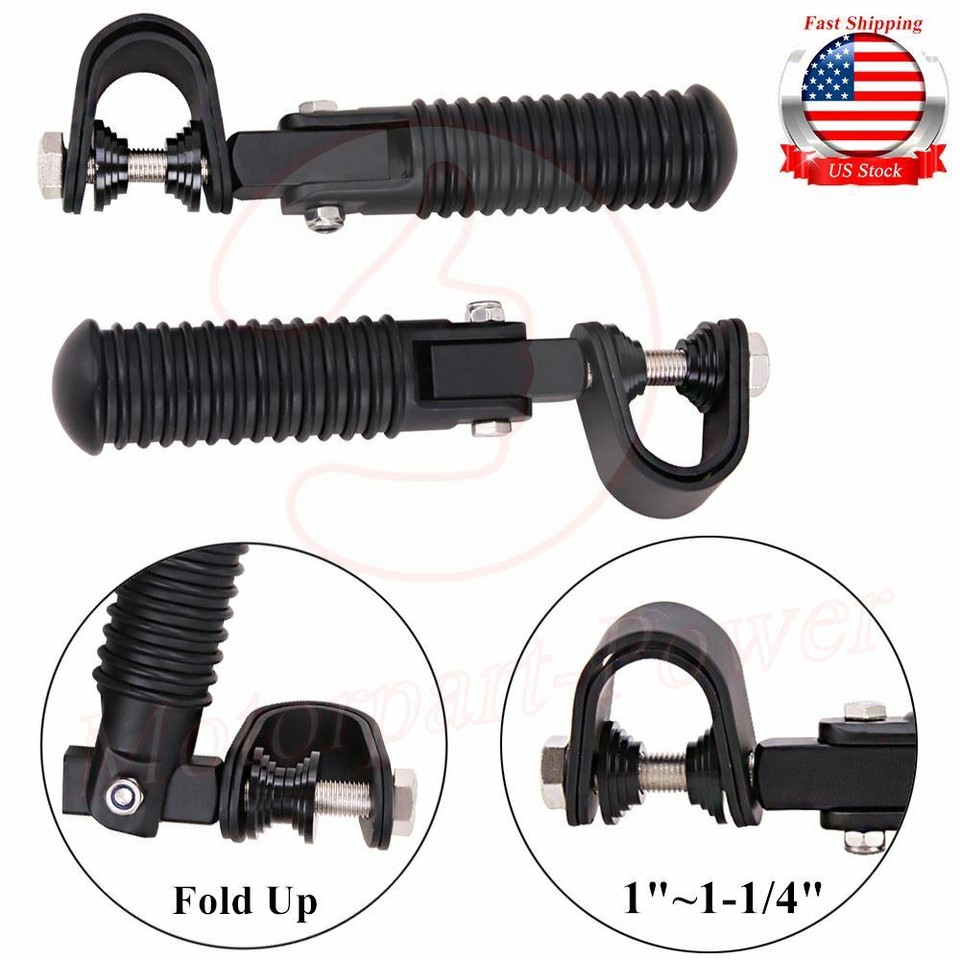 1 1/4" Highway Motorcycle Foot Pegs Footrest for Harley Touring Cruiser ...