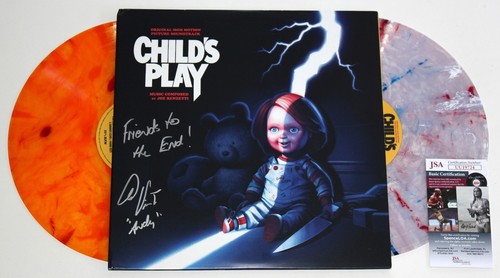 ALEX VINCENT SIGNED CHILD'S PLAY OST LP COLOR VINYL RECORD ALBUM CHUCKY ...