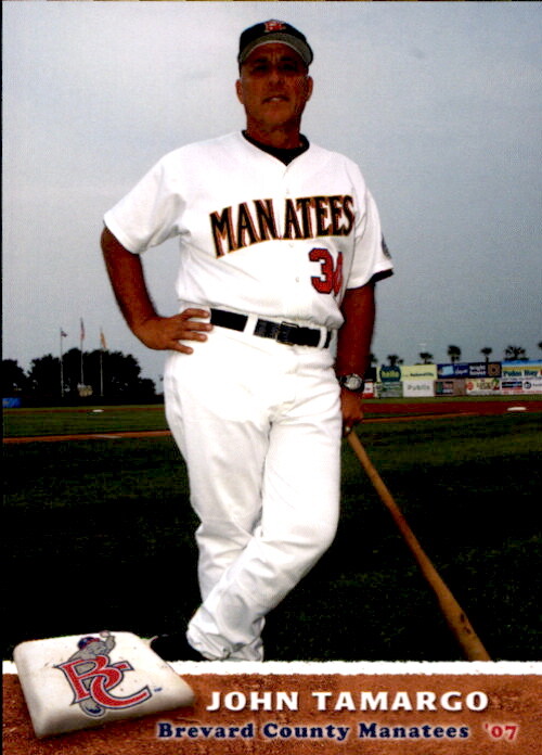 2007 Brevard County Manatees Grandstand #32 John Tamargo Manager ...