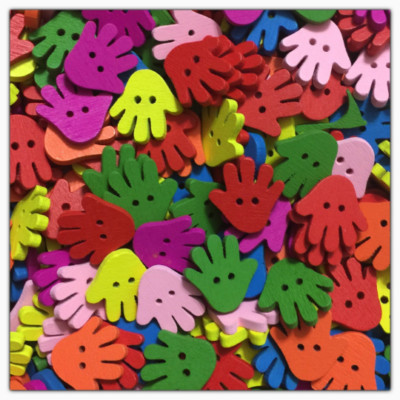 12, 24 or 48 Hand buttons 18mm assorted buttons novelty buttons GROUP B ...