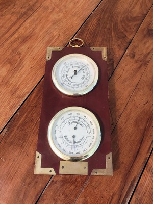 Jason Empire Dual Dial Barometer, Humidity, Temperature Weather Station ...